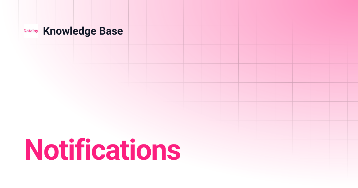 Notifications | Knowledge Base