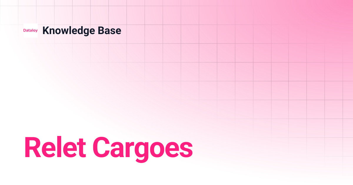 Relet Cargoes | Release 5.39 | Knowledge Base