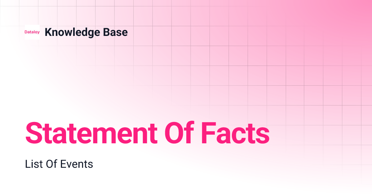 Statement Of Facts | Knowledge Base