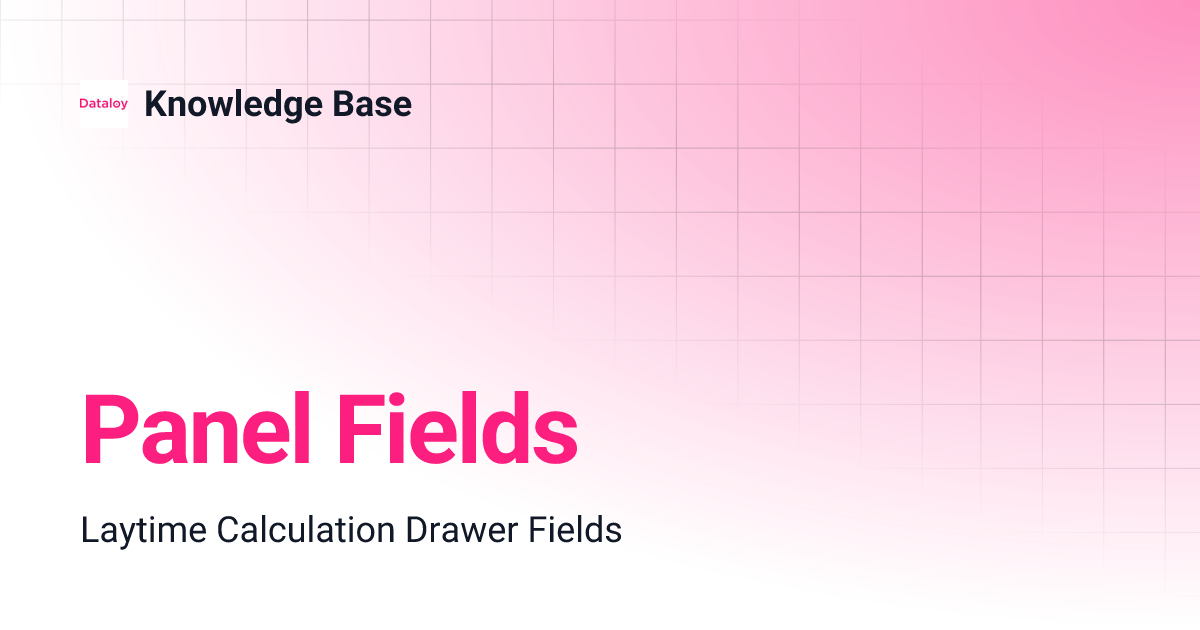 Panel Fields | Knowledge Base
