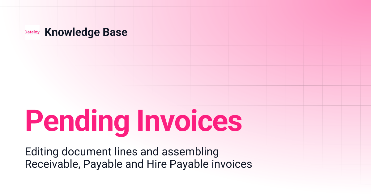 Pending Invoices | Knowledge Base