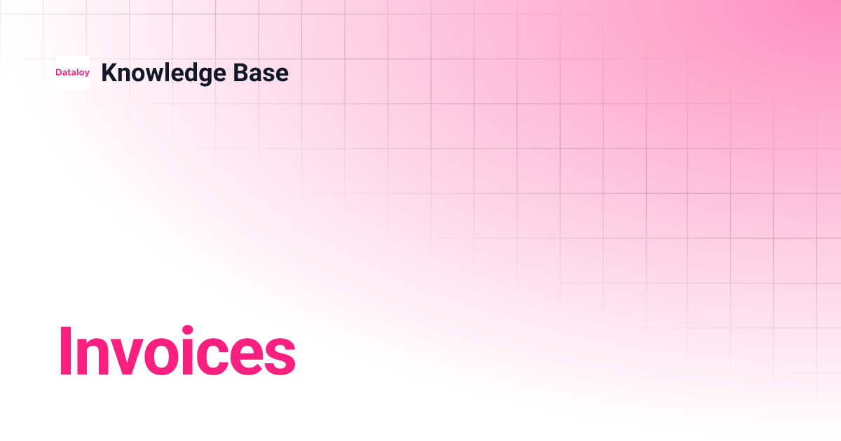 Invoices | Knowledge Base