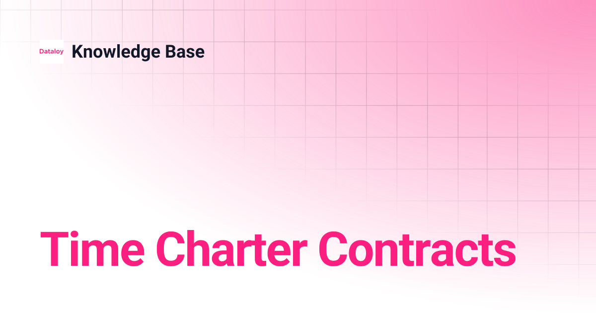 Time Charter Contracts | Release 8.7 | Knowledge Base