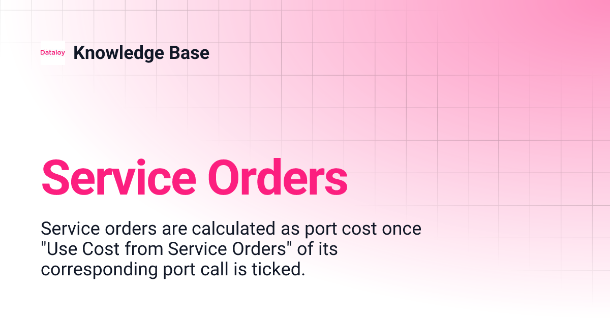 Service Orders | Knowledge Base