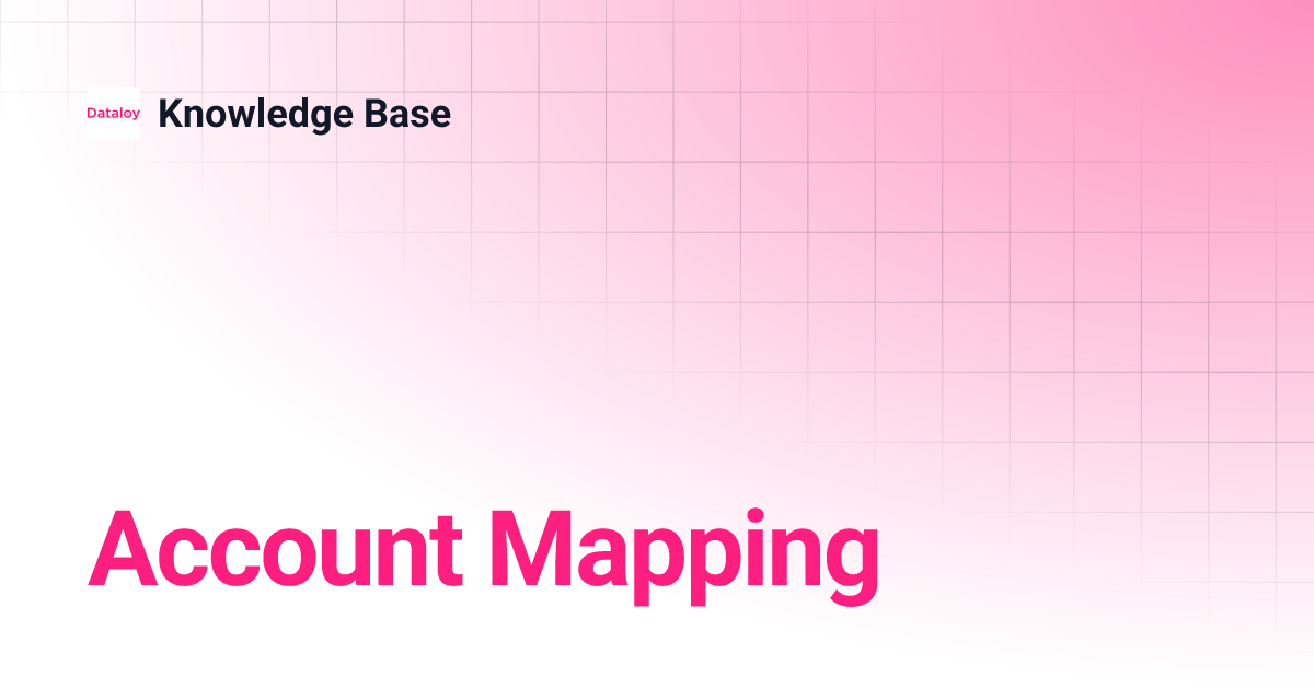 Account Mapping | Knowledge Base
