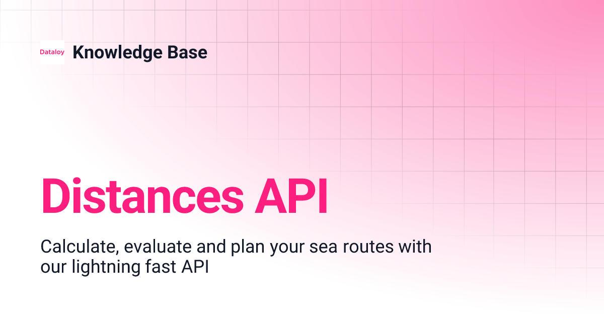 Distances API | Knowledge Base